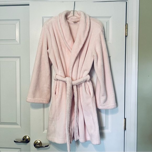 Intimates & Sleepwear | Pink Teddy Bear Robe Cozy Warm Fuzzy Plush Sm ...